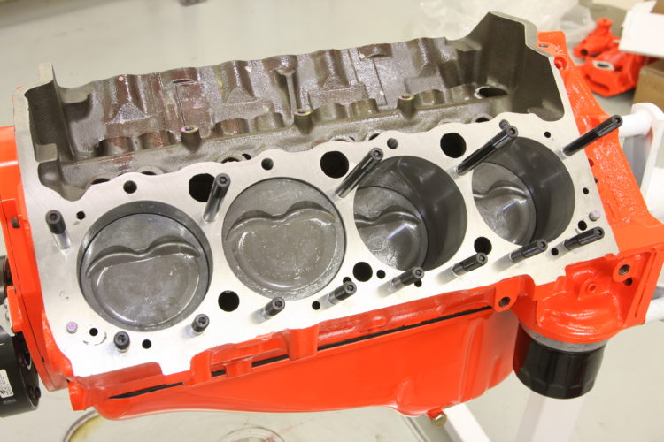 Installing the top end of our 383 blower build